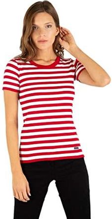 Armor Lux Hillion Sweater, Braise/Blanc, 5XL Femme