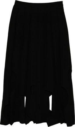 Enfold jupe mi-longue à design plissé - Noir