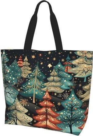 Generic Motifs De No&euml;l Sac A Main Femme Pliable Tote Bag Imperm&eacute;able Sac A Main Femmes Pour Gym Quotidienne Universit&eacute;