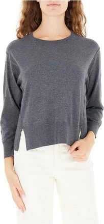 Marella Femme, Pulls, Gris, Taille: 38 FR Pull Gris en Laine avec Lurex
