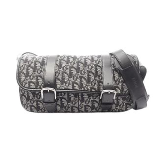Dior Pre-owned Trotter Canvas Leder Schultertasche - - Pre-owned - Damen - Blau - ONE SIZE