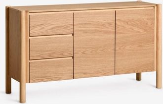 Sklum Sklum - Rechteckiges Sideboard 145x45 cm aus mdf mit Munden-Eichenfurnier Braun Eiche
