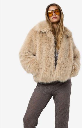 Noisy May Fellimitatjacke NMEVIE L/S FUR JACKET NOOS Polyester