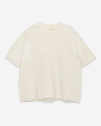 Arket Pullover Aus Alpakawolle Und Wolle -Wei&szlig;