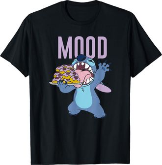 Disney Lilo & Stitch Mood Out Of Control Devouring Donuts T-Shirt