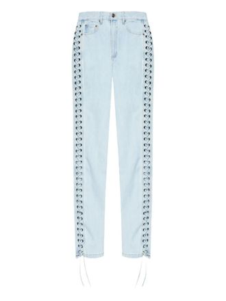 Rotate jean à détail de laçage - Bleu