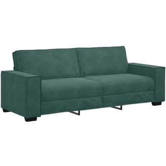 vidaXL 3-Sitzer-Sofa Dunkelgr&uuml;n 180 cm Samt Vidaxl