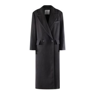 Cruna Vicky Zweireihiger Mantel - - Coats - Damen - Schwarzk - 2XS