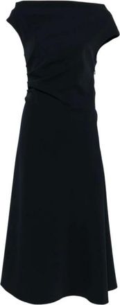 P.A.R.O.S.H. P.a.r.o.s.h., Femme, Robes, Noir, Taille: 40 FR Draped Boat-Neck Dress