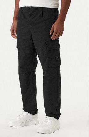 HUGO BOSS Stoffhose Sisla-9-Cargo 50552096 Schwarz Regular Fit