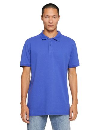 Koton Men Basic T-Shirt Polo Neck Buttoned Slim Fit