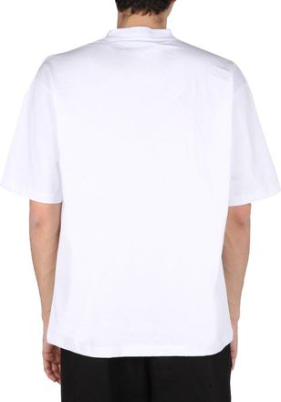 Pharmacy Industry Logo Print Cotton T-Shirt - White