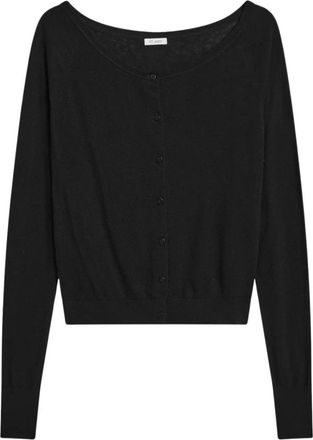 St.Agni Femme, Pulls, Noir, Taille: 40 FR Merino Wool Ballet Cardigan
