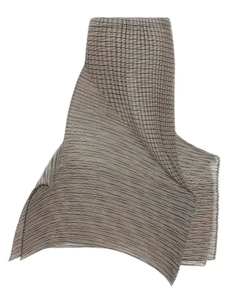 Issey Miyake Womens Brown Polyester Mini Skirt