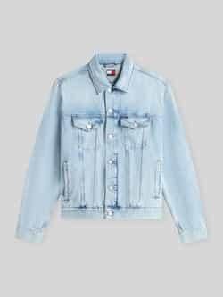 Tommy Jeans Regular Fit Jeansjacke aus reiner Baumwolle mit Logo-Patch