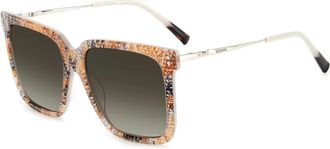 Missoni Femme, Accessoires, Multicolore, Taille: 57 MM Lunettes de soleil carr&eacute;es oversize