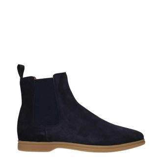 Eleventy Onze hommess Bottines en daim bleues