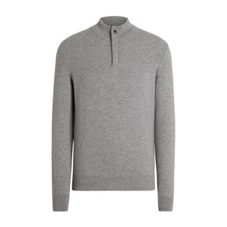 Ermenegildo Zegna Kaschmir Zip-Up Rollkragenpullover Grau - - Knitwear - Herren - Grau - M