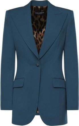 Dolce & Gabbana Femme, Vestes, Bleu, Taille: 36 FR Blazers