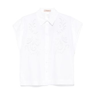 Twinset Wei&szlig;es Hemd Set Stilvoll - - Blouses & Shirts - Damen - Wei&szlig; - 2XL