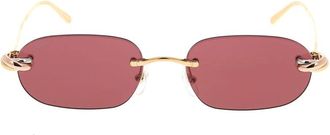Cartier Ct0551S Ovale Sonnenbrille - - Accessories - unisex - Gelb - ONE SIZE