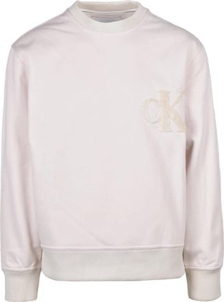 Calvin Klein Jeans Homme, Sweatshirts et sweats &agrave; capuche, Beige, Taille: 3XL Felpa
