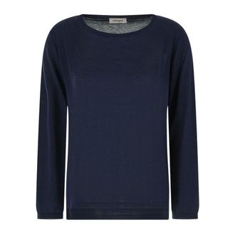 KANGRA Femme, Pulls, Bleu, Taille: 38 FR Maille &agrave; col rond