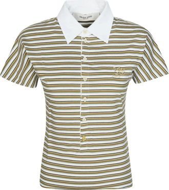 Golden Goose Femme, Tops, Multicolore, Taille: 40 FR Striped Polo