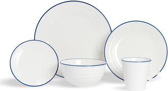 Nicola Spring Wei&szlig;es Bauernhaus -Abendessen - 20pc