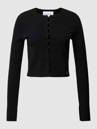 Calvin Klein Jeans Strickcardigan mit Hakenverschluss