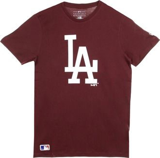 New Era Team Logo Tee Burgund/Wei&szlig; T-Shirt - - Tops - Herren - Braun - XL