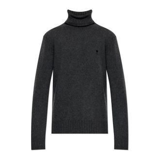Ami Kaschmir Rollkragenpullover - - Knitwear - Herren - Grau - XL