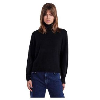 Pieces Pcjuliana Ls Rollneck Knit Noos BC Cardigan, Noir, M Femme