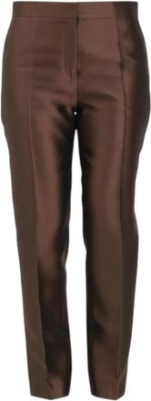 Max Mara Femme, Pantalons, Brun, Taille: 40 FR Pantalon Carotte Cheville