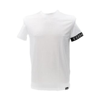 Dsquared2 Baumwollmischung T-Shirt - - Tops - Herren - Wei&szlig; - 2XL