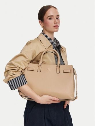 Tommy Hilfiger Handtasche Th Joy Satchel AW0AW19067 Beige