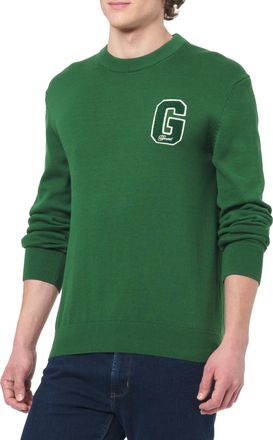 GANT Herren SMALL Graphic Badge C-Neck Pullover, Forest Green, S