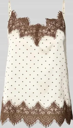 Jake*s Casual Pyjama-Oberteil mit Spitzenbesatz