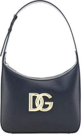 Dolce & Gabbana Femme, Sacs, Noir, Taille: ONE Size Sac bandouli&egrave;re en cuir de veau