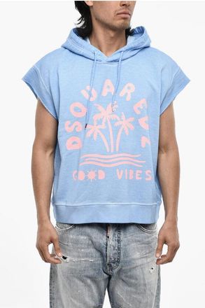 Dsquared2 Sleeveless Hoodie with Print size 3xl