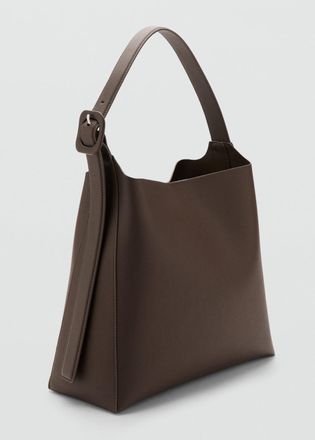 Mango Shopper-Bag mit Schnallendetail schokolade - Damen - Einheitsgr&ouml;&szlig;e - MANGO