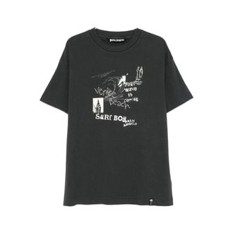 Palm Angels T-Shirt Palm Angels - - Tops - Herren - Schwarzk - L
