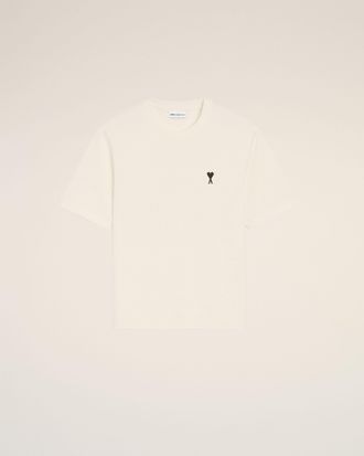 Ami T-shirt Blanc Imprimé Place Des Victoires en Coton Blanc - XXXL - Unisex