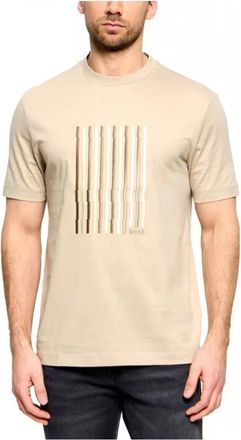 HUGO BOSS Homme, Tops, Beige, Taille: L T-shirt Thompson