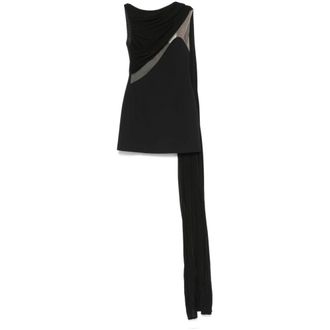 DAVID KOMA Schwarzes T&uuml;ll Minikleid f&uuml;r Frauen - - Dresses - Damen - Schwarzk - 2XS