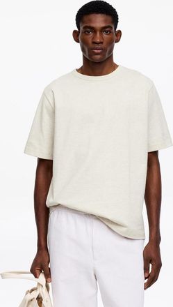 Arket Oversize-T-Shirt 270 GSM -Wei&szlig;