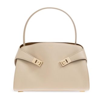 Ferragamo Hug Schultertasche - - Bags - Damen - Beige - ONE SIZE