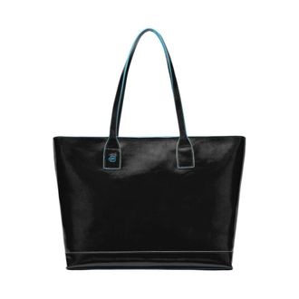 Piquadro Schwarze Einkaufstasche mit iPadmini-Fach - - Bags - Damen - Schwarzk - ONE SIZE