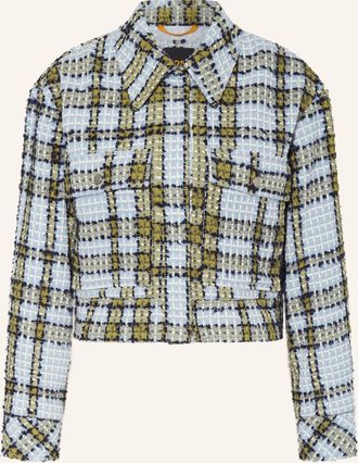 HUGO BOSS Kastenjacke Jatwedi Aus Boucl&eacute; blau