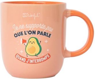 Mr. Wonderful Tasse - Ich kann nicht ertragen, dass man spricht, wenn ich unterbreche, Keramiktasse mit lustiger Botschaft